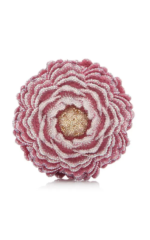 Judith Leiber Peony Crystal Clutch