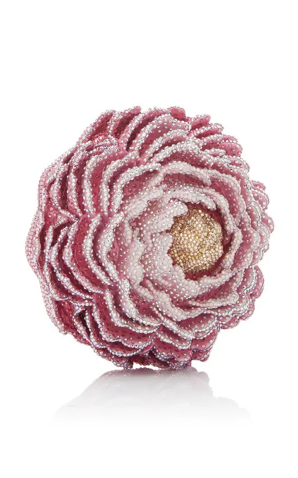 Judith Leiber Peony Crystal Clutch