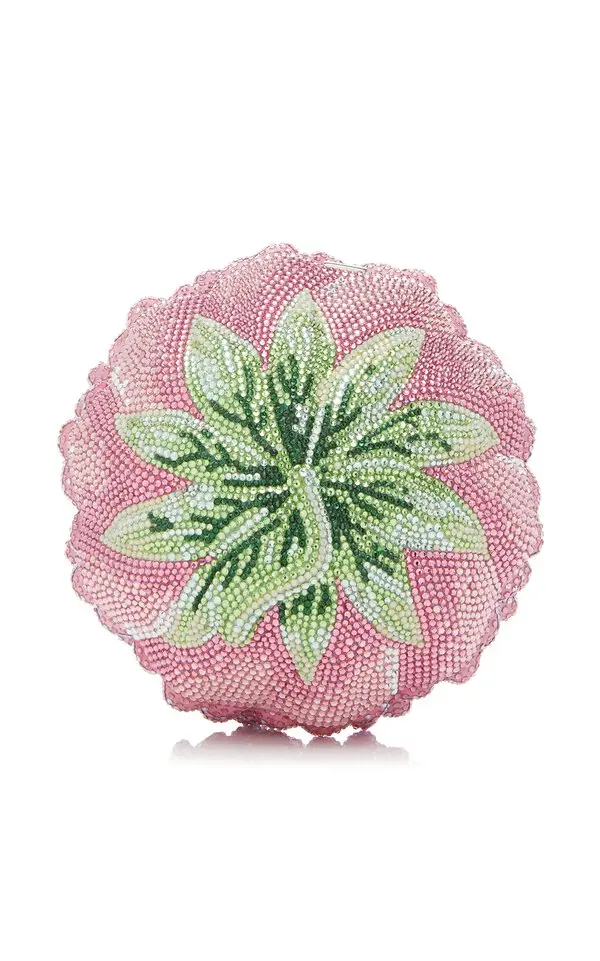 Judith Leiber Peony Crystal Clutch