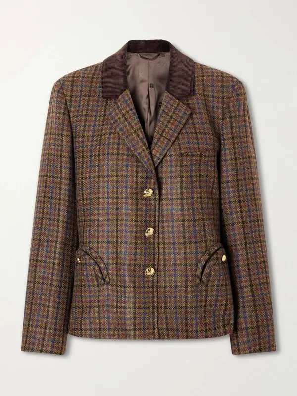BLAZÉ MILANO Checked Wool Blazer