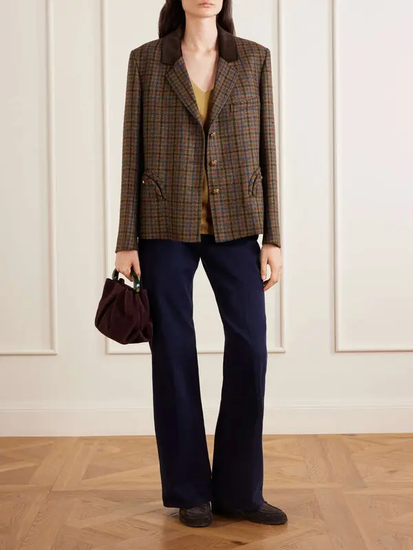 BLAZÉ MILANO Checked Wool Blazer