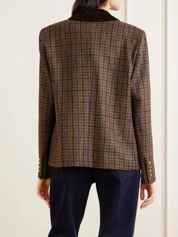 BLAZÉ MILANO Checked Wool Blazer