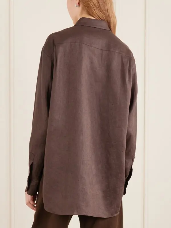 SSSTEIN Oversized Linen Shirt