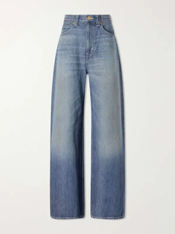 JAMIE HALLER Baggy Wide-leg Jeans