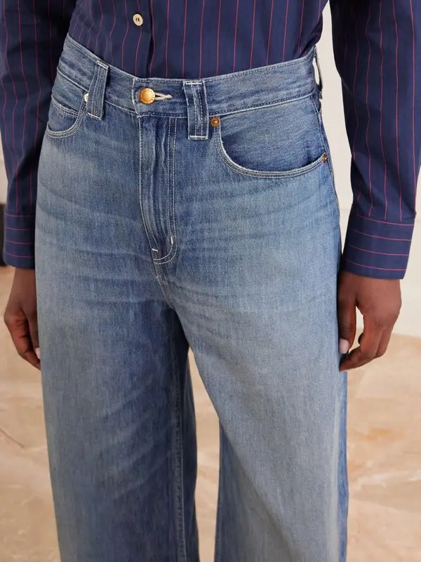 JAMIE HALLER Baggy Wide-leg Jeans
