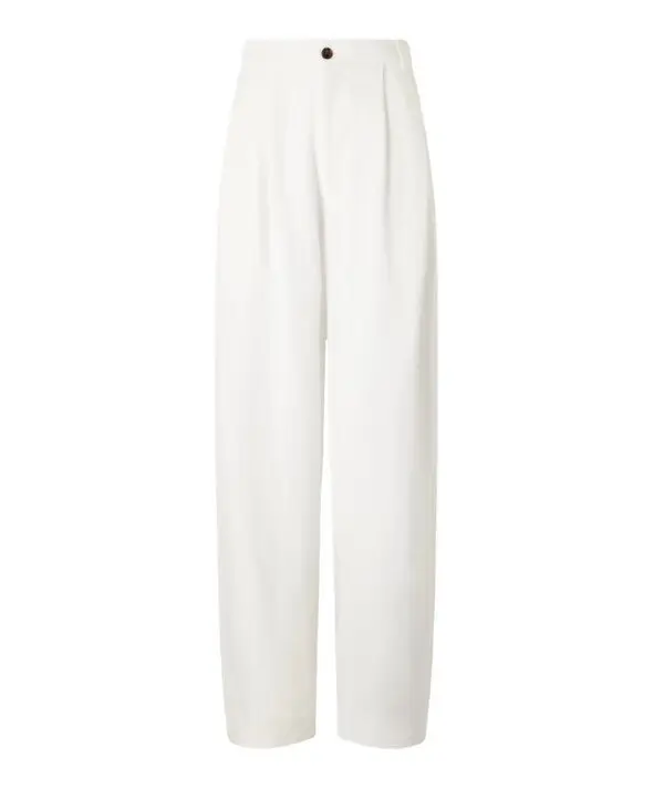 JAMIE HALLER Tapered Linen-blend Pants