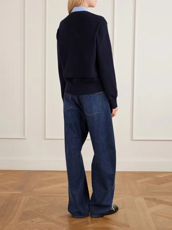Sacai Cotton-poplin Cardigan
