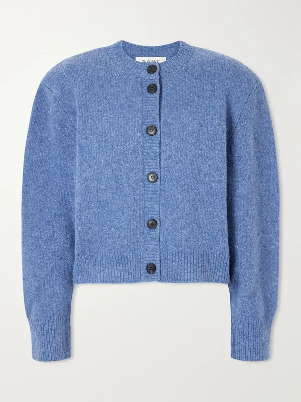 RÓHE Mélange Wool-blend Cardigan