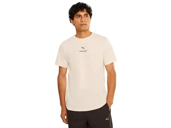 PUMA Mclaren Racing Small Logo T-shirt Clothing Alpine Snow - White