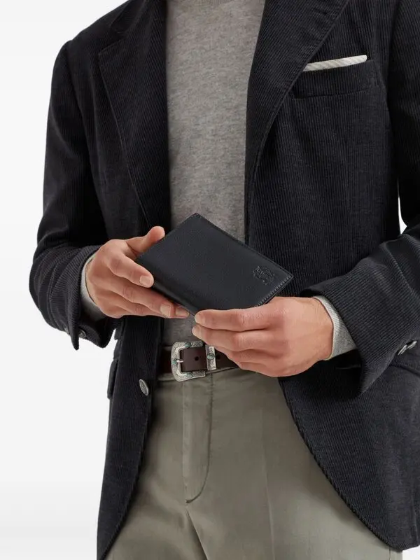 Brunello Cucinelli Leather Passport Case