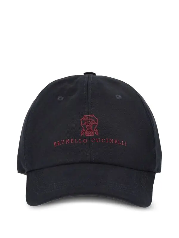 Brunello Cucinelli Logo Cotton Baseball Cap