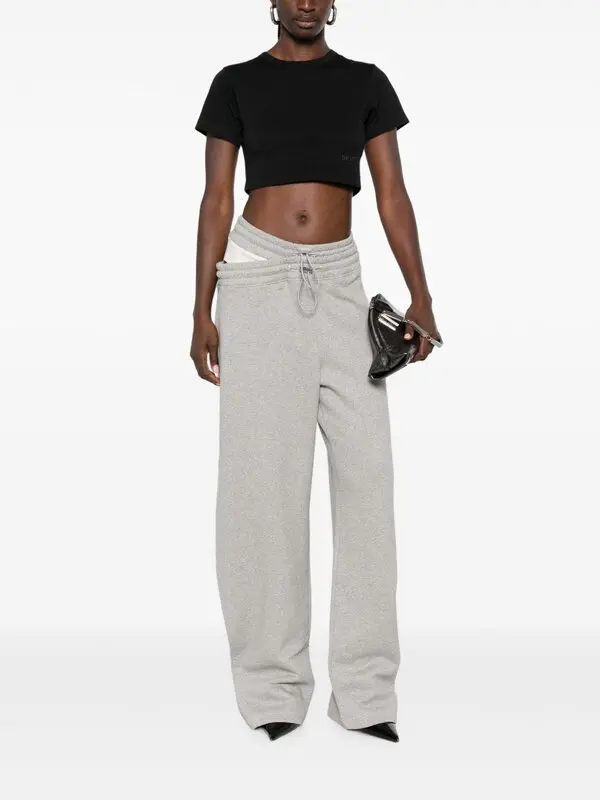 Attico Logo Cropped T-shirt - Black