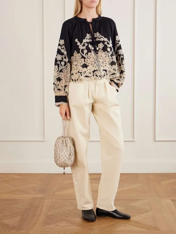 Sea Gracelyn Broderie-anglaise Cotton Blouse