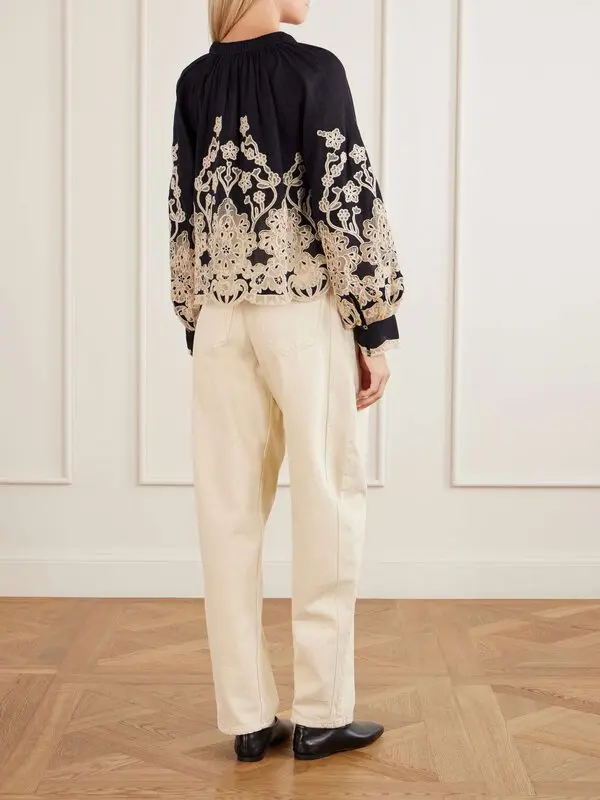 Sea Gracelyn Broderie-anglaise Cotton Blouse