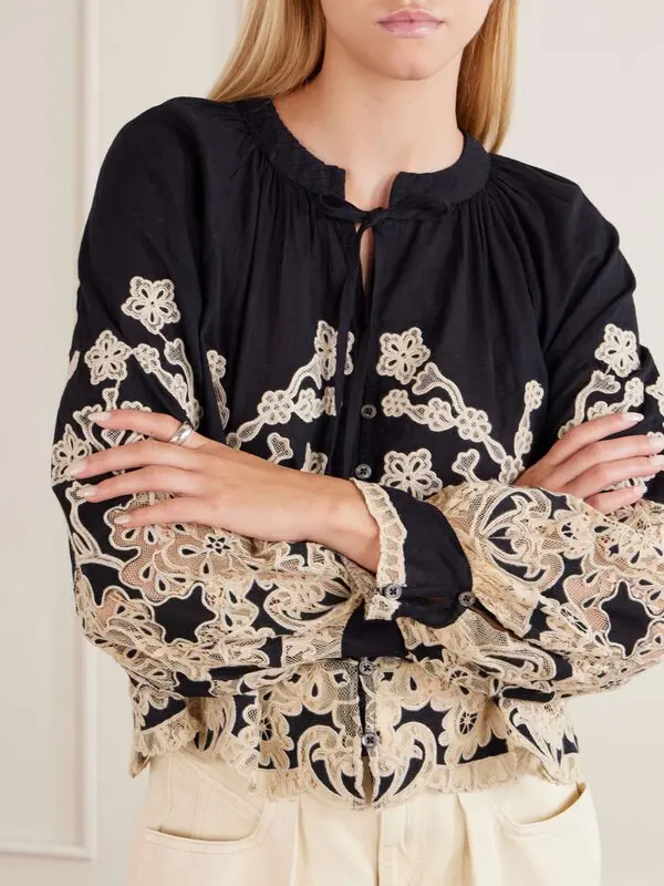 Sea Gracelyn Broderie-anglaise Cotton Blouse
