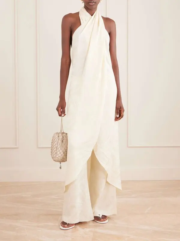 Johanna Ortiz Silent Water Satin-jacquard Tunic