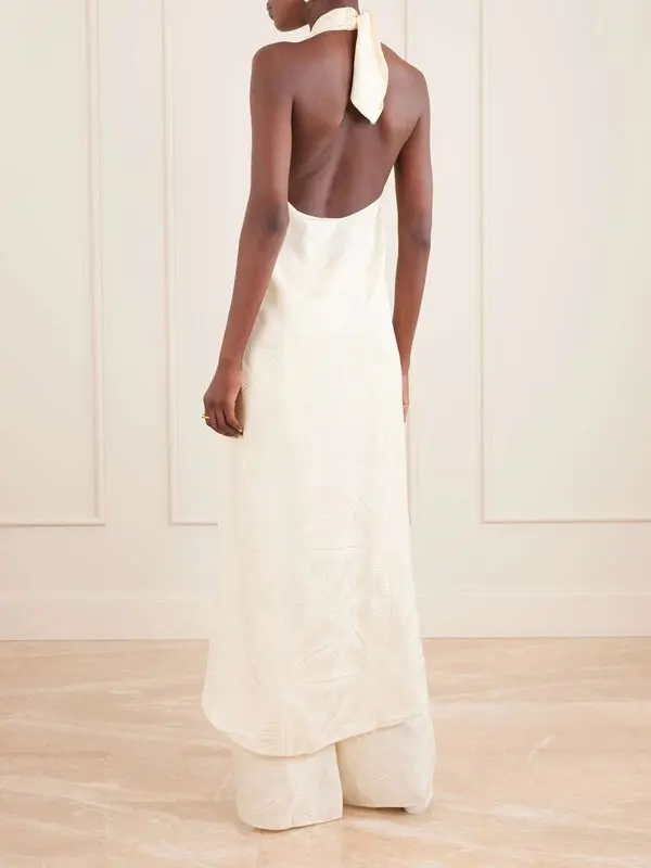 Johanna Ortiz Silent Water Satin-jacquard Tunic