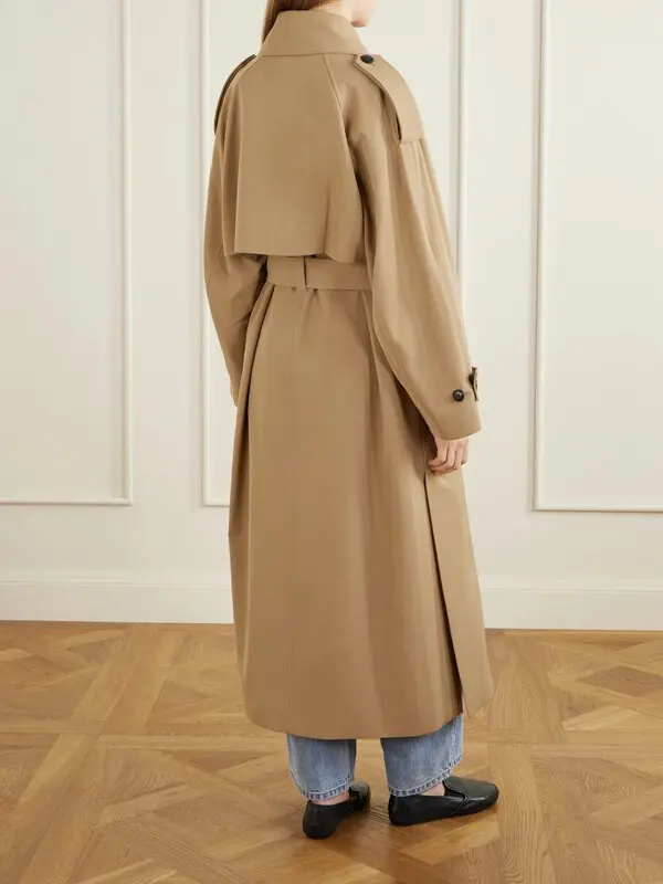 RÓHE Classic Double-breasted Gabardine Trench Coat