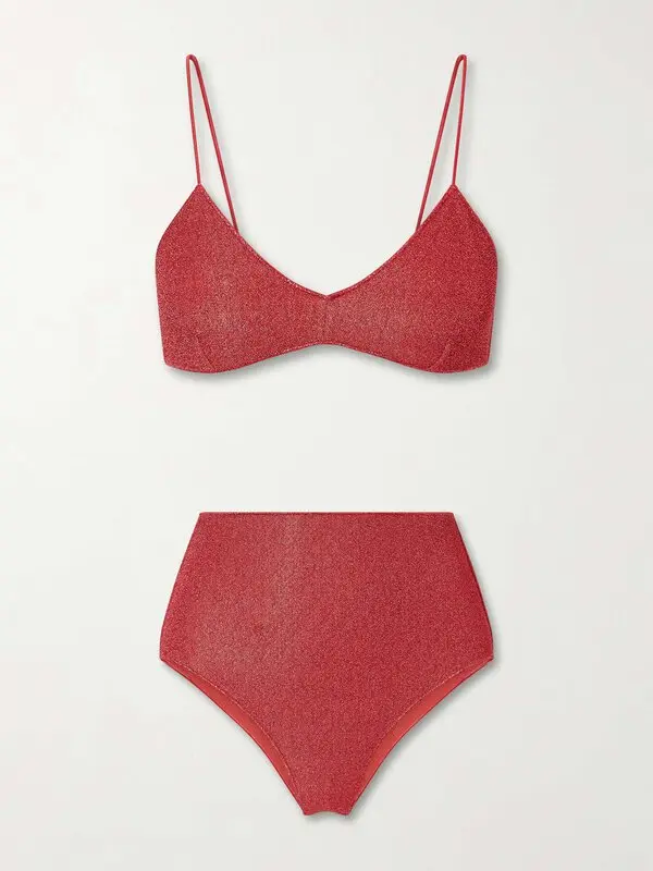 Oseree Lumière Metallic Lurex Bikini