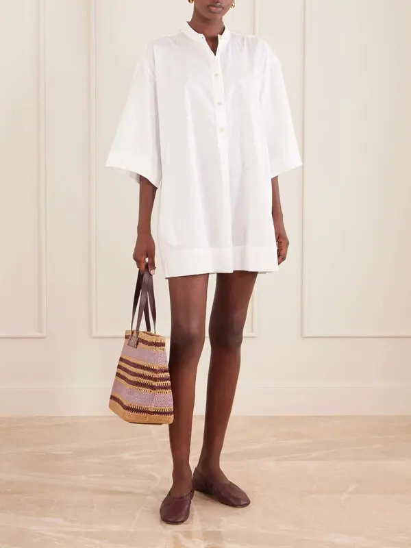ANYA HINDMARCH Striped Raffia Tote