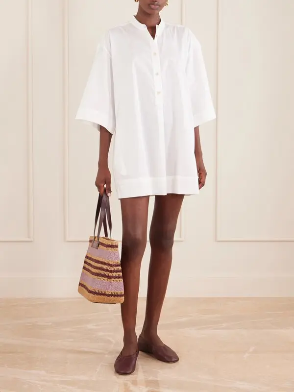 ANYA HINDMARCH Striped Raffia Tote