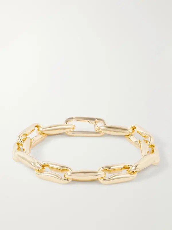 MARTHA CALVO 14kt -plated Brass Bleecker Link Bracelet - Gold
