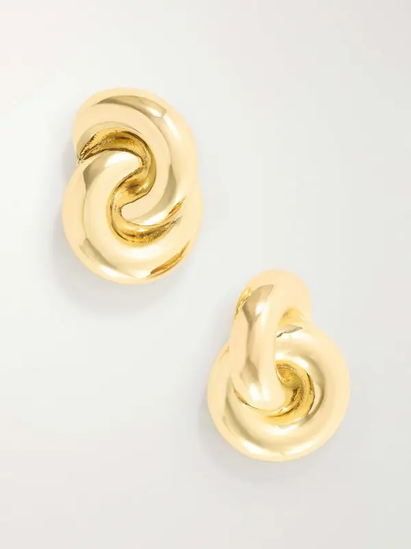 MARTHA CALVO Amina 14-karat -plated Earrings - Gold
