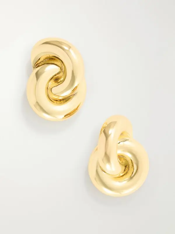 MARTHA CALVO Amina 14-karat -plated Earrings - Gold