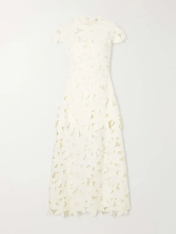 Simkhai Broderie Anglaise Crepe Gown - Ivory