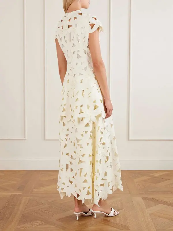Simkhai Broderie Anglaise Crepe Gown