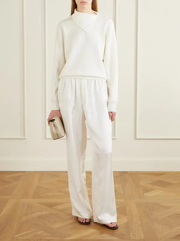 RÓHE Asymmetric Merino Wool-blend Sweater