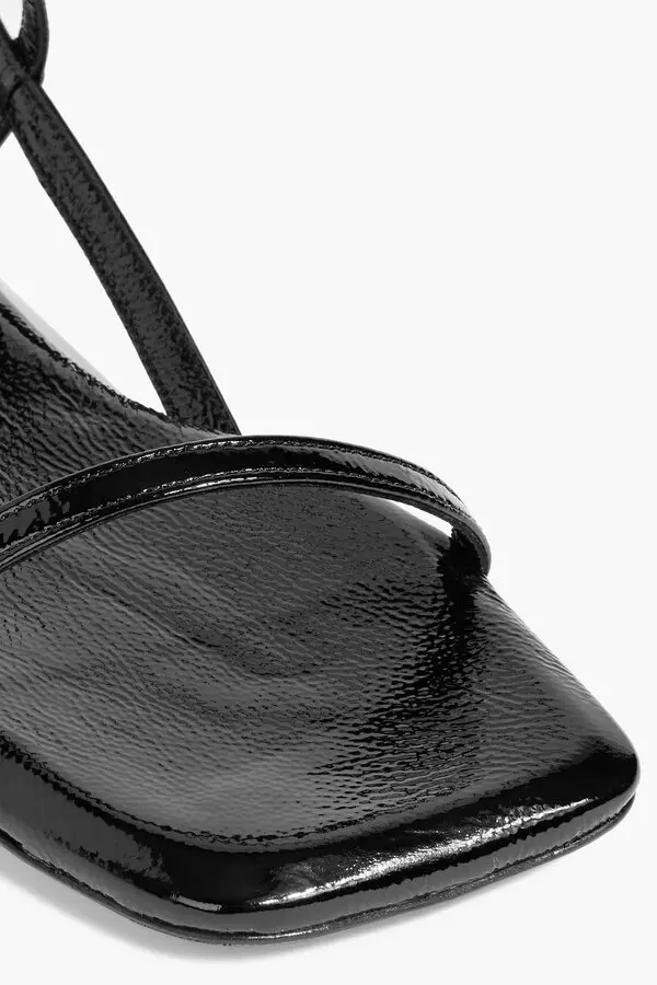 ANINE BING Hilda Patentleather Slingback Sandals