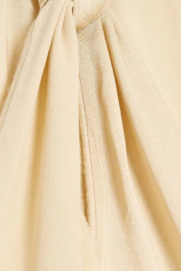 Victoria Beckham Twisted Satincrepe Midi Dress