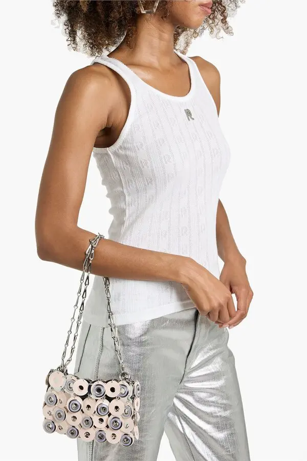 Rabanne Sparkle Discs Chainmail Shoulder Bag
