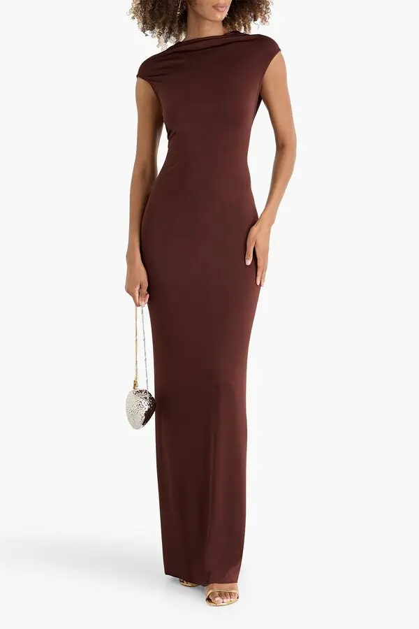 Victoria Beckham Gathered Jersey Gown