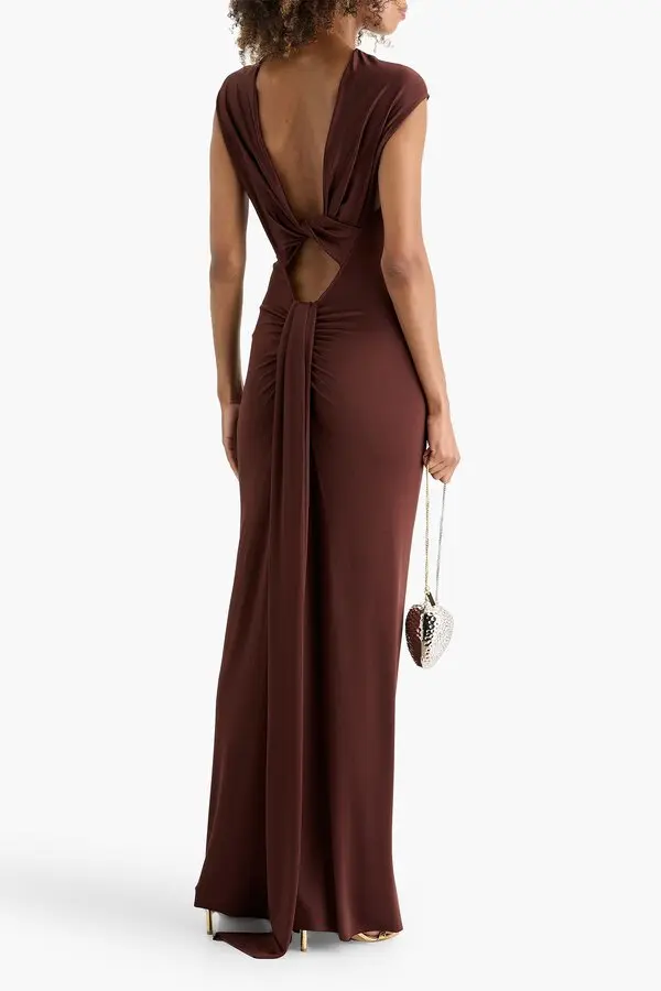 Victoria Beckham Gathered Jersey Gown