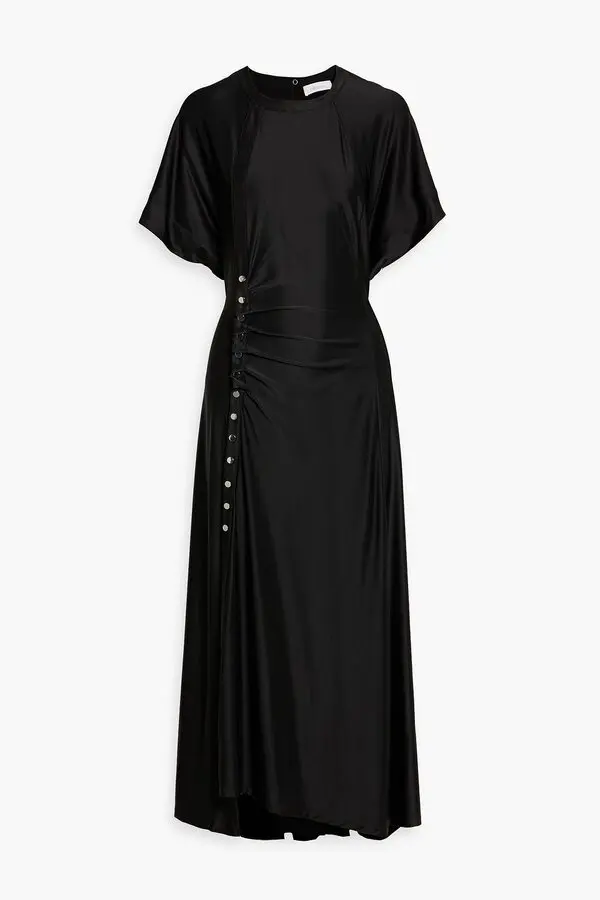 Rabanne Asymmetric Stretchjersey Maxi Dress