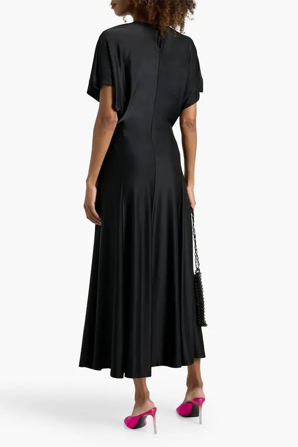 Rabanne Asymmetric Stretchjersey Maxi Dress