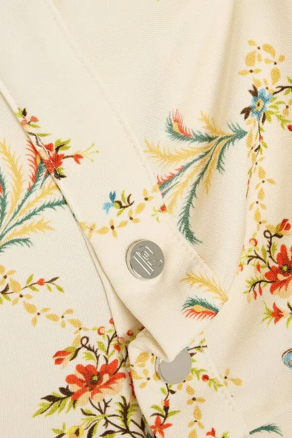 Rabanne Floralprint Stretchjersey Top