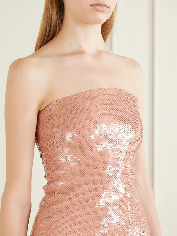 DIMA AYAD Sequined Cloqué Gown