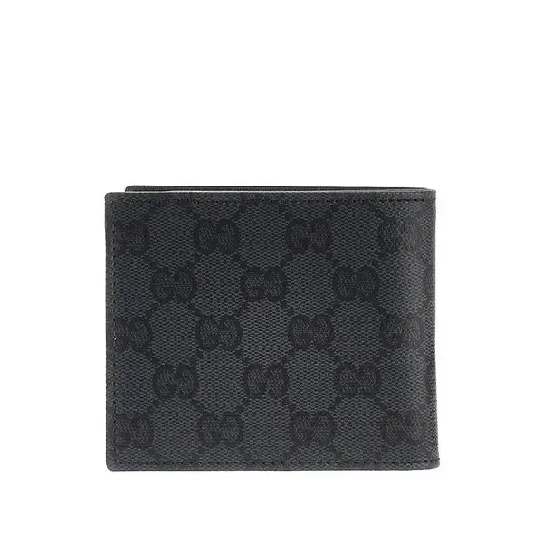 Gucci Bi-fold Wallet With Lacquered Gg Detail