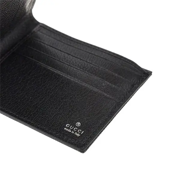 Gucci Bi-fold Wallet With Lacquered Gg Detail