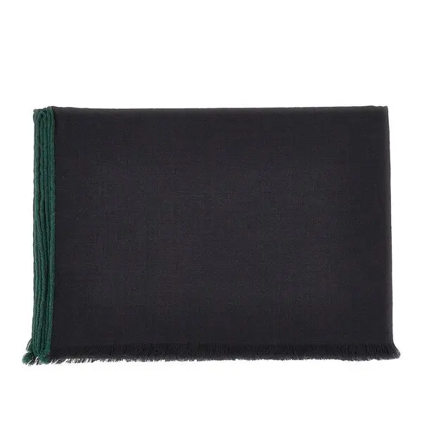 Gucci Jacquard Silk And Wool-blend Scarf - Black