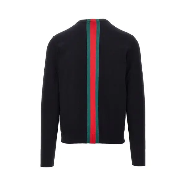Gucci Knitted Weater With Web Ribbon