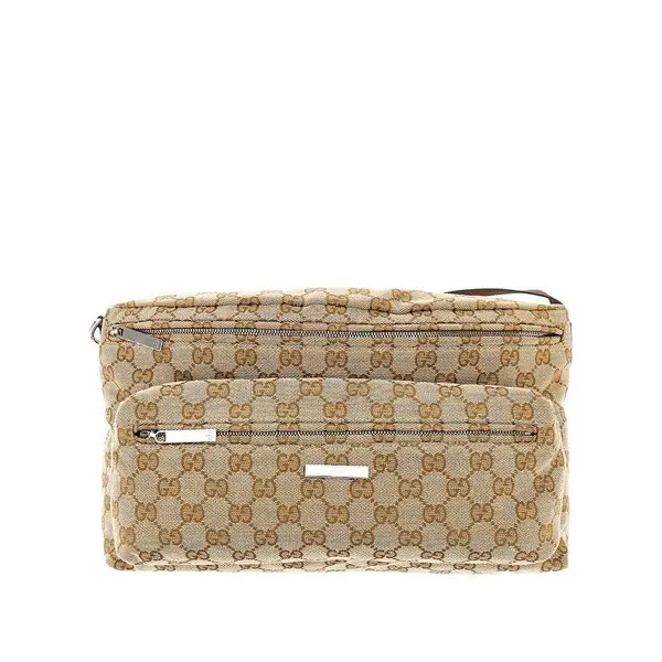 Gucci Crossbody Bag With Web Ribbon - Beige