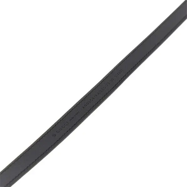 Gucci Leather Belt With Gg Interlock Detail