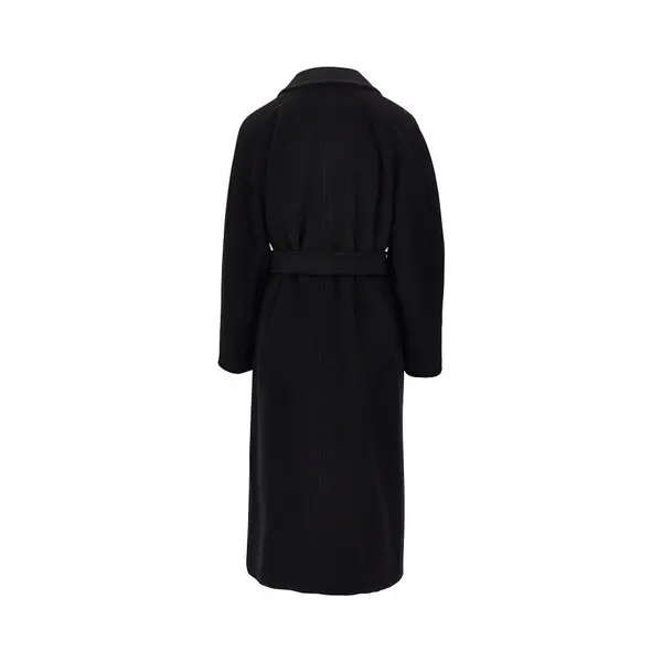 Max Mara Midi Double-breasted Coat - Black