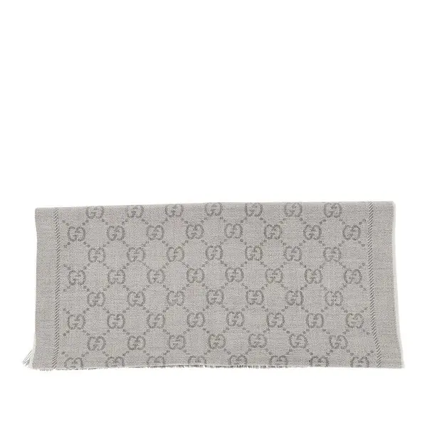 Gucci Gg Jacquard Wool Scarf
