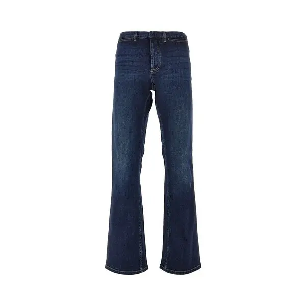 Gucci Denim Jeans With Web Ribbon
