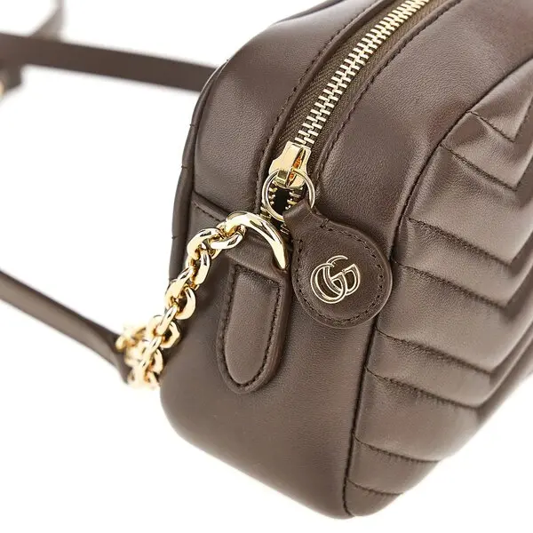 Gucci Quilted Leather Gg Marmont Bag